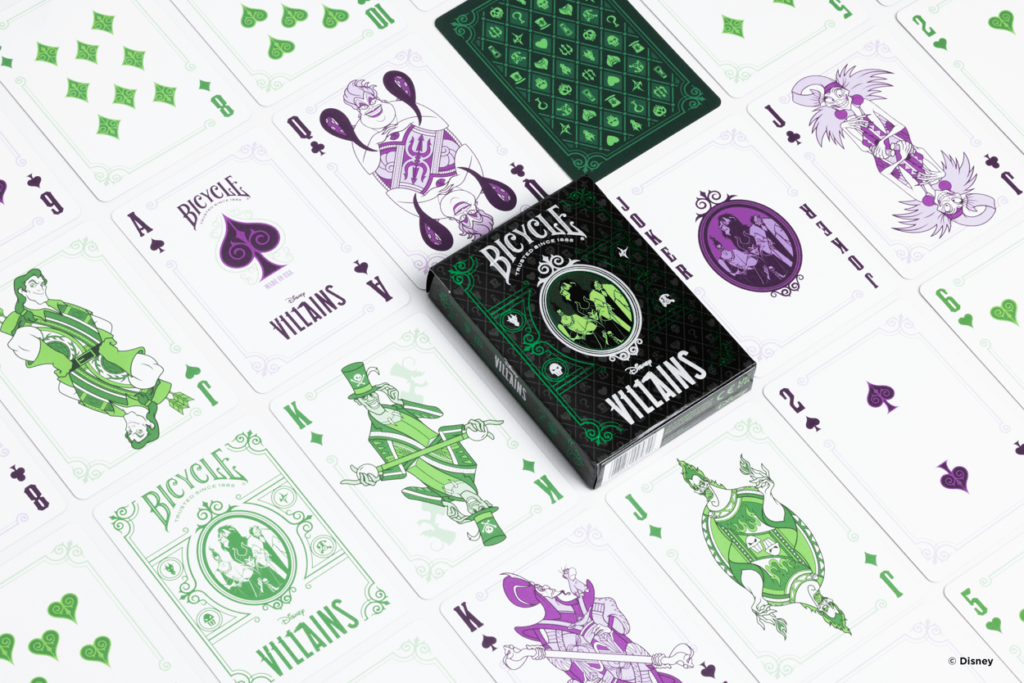 Jeux de Carte - Bicycle Playing Cards: Disney Villains: Green – Le ...